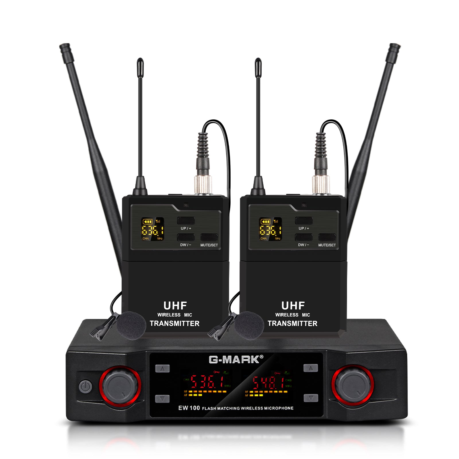 Wireless Microphon G-MARK EW100 Professional UHF Karaoke Lavalier Mic